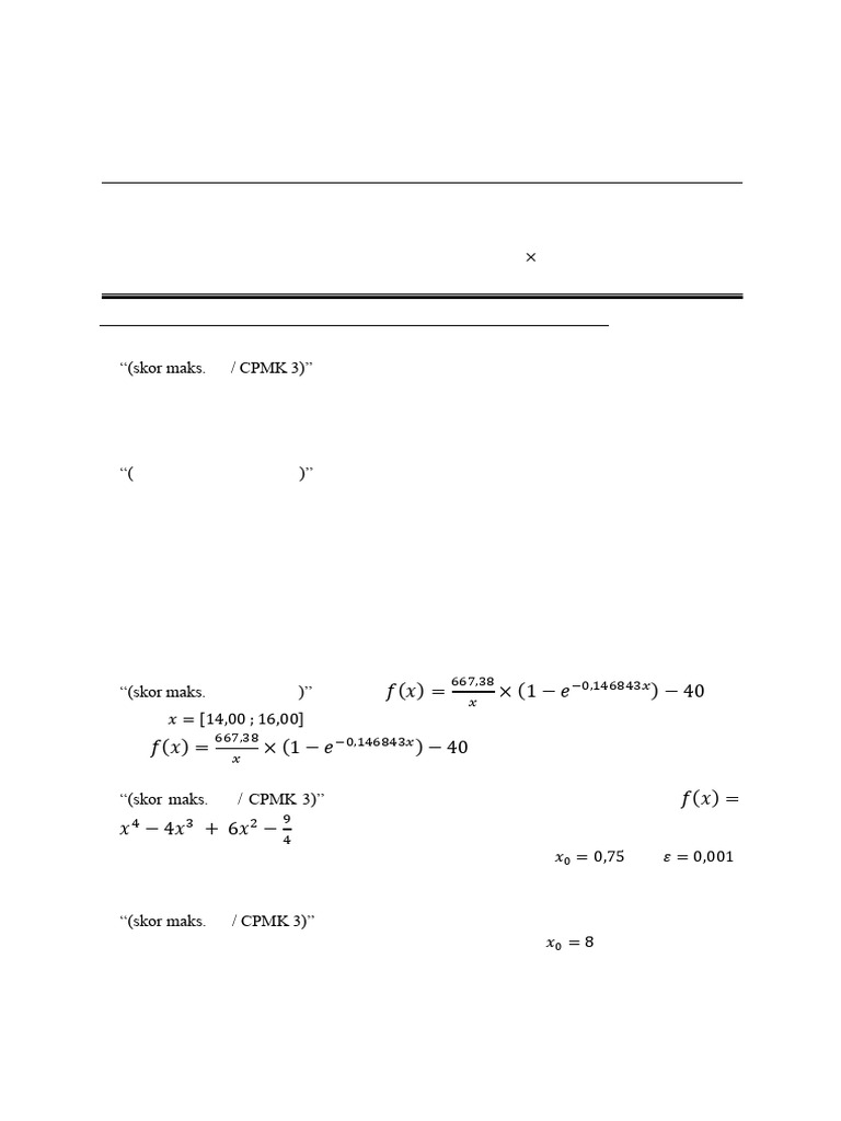 Metode Numerik | PDF