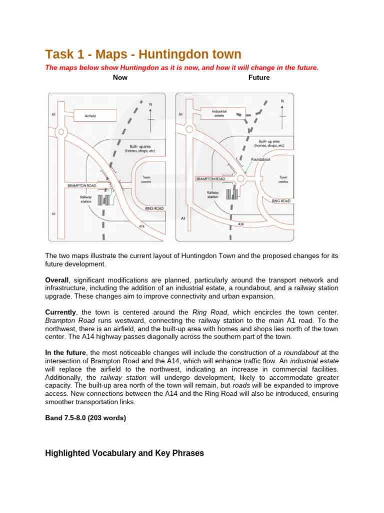Task 1 - Maps - Huntingdon Town | PDF