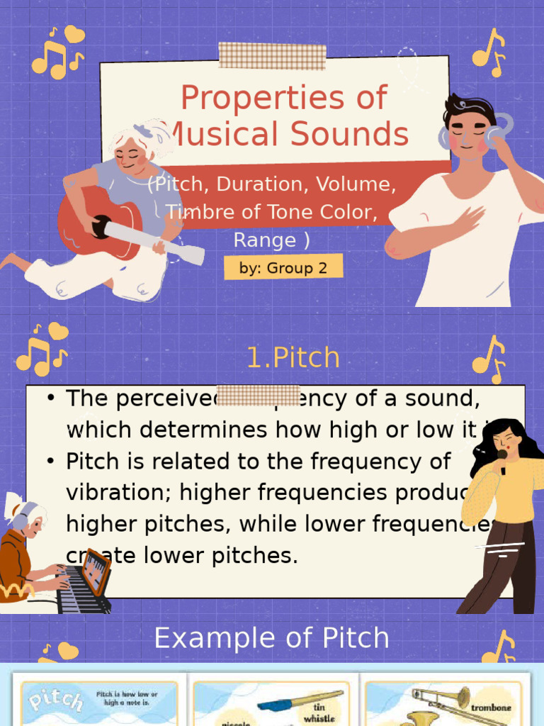 Properties of Musical Sounds Explained | PDF