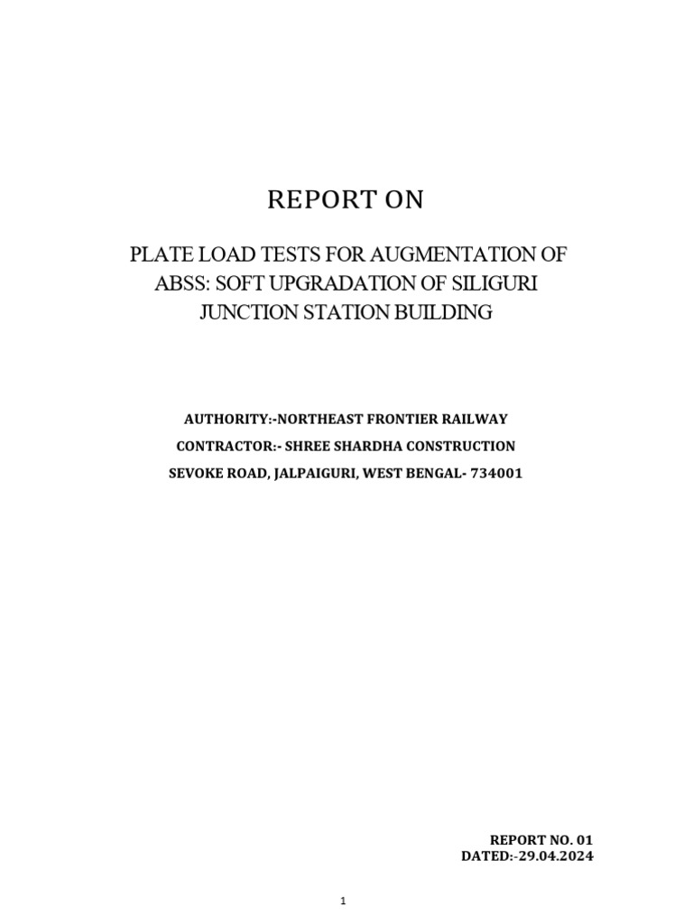Soil Test Report Pdf Applied And Interdisciplinary Physics