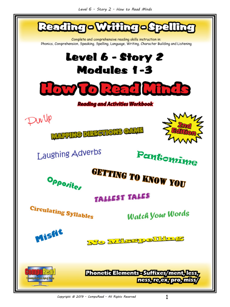 001 L6S2-How-To-Read-Minds-Acitivity-Workbook | PDF | Telepathy