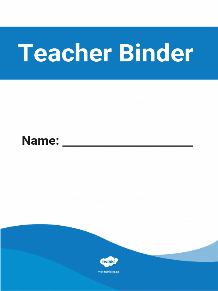 Editable Teacher Binder | PDF | Academic Term | Teachers