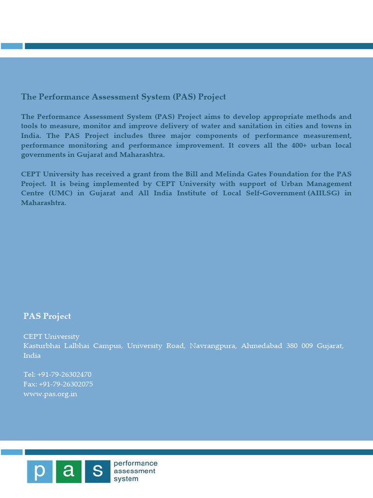 PAS Project: Water Supply Management Training | PDF