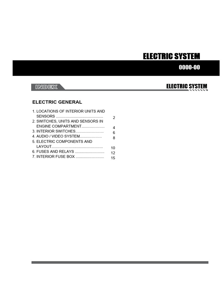 SsangYong-Kyron Doc00001 | PDF | Loudspeaker | Fuse (Electrical)