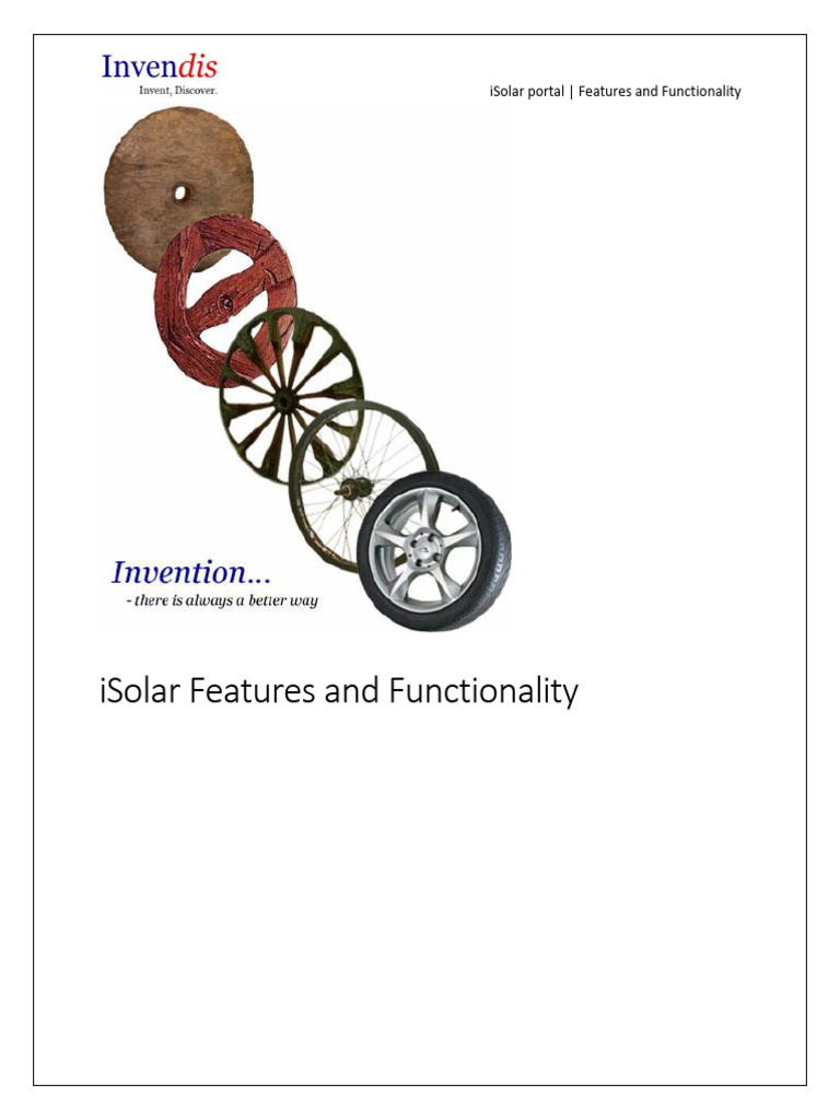 Invendis ISolar Features and Functionalities 2021 | PDF | Power ...