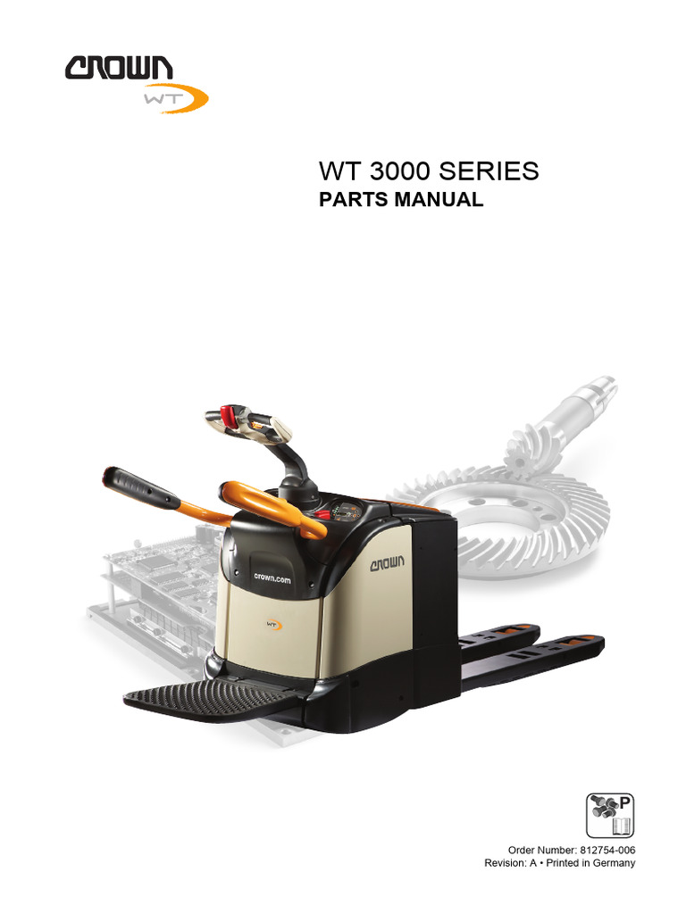 Crown WT3000 | PDF | Vehicle Technology | Manufactured Goods