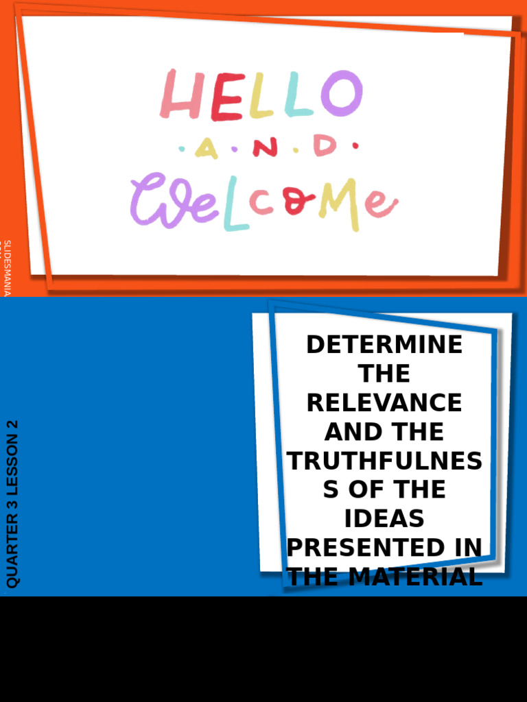 Determine The RElevance of Validity | PDF | Relevance