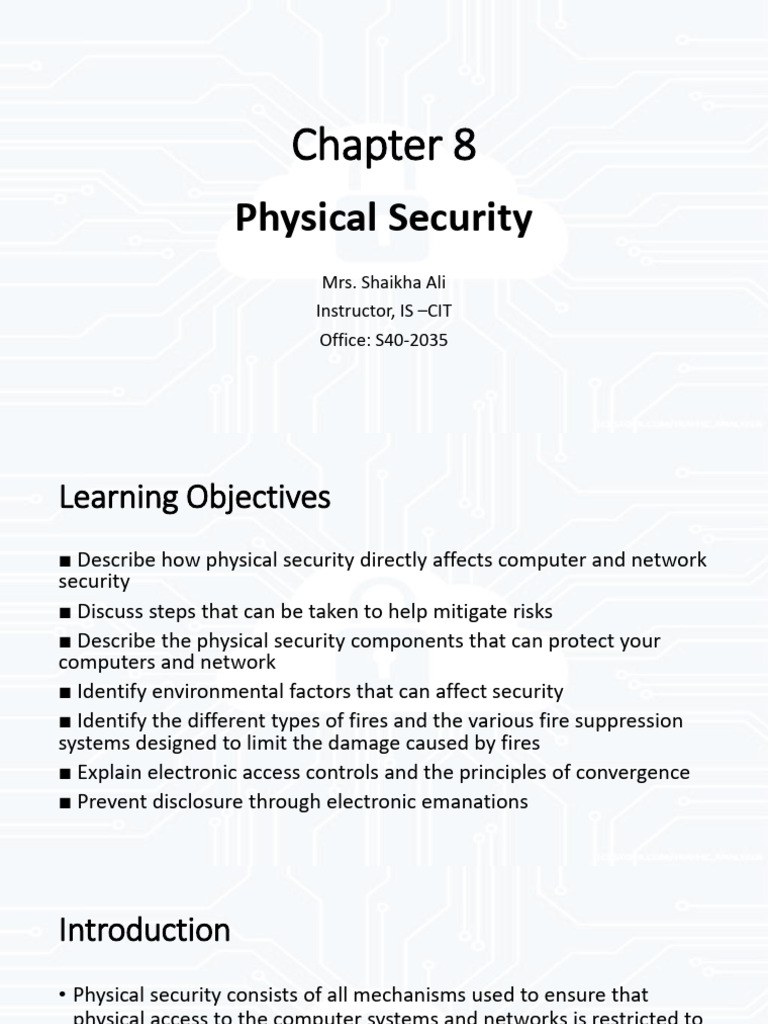 Physical Security for Computer Systems | PDF | Computer Security | Security