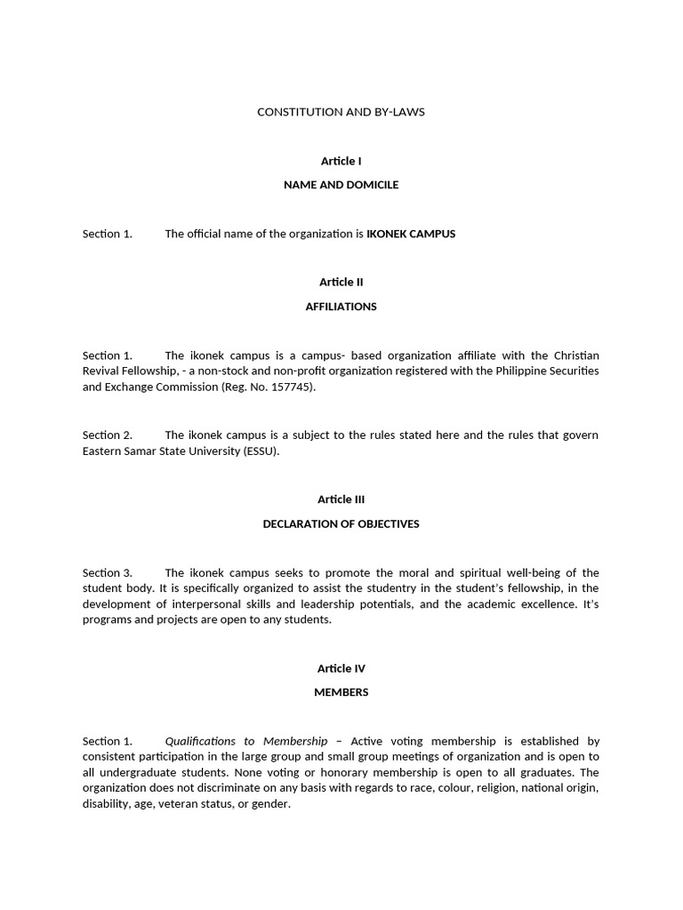 Constitution and By-Laws | PDF | Ratification | Impeachment