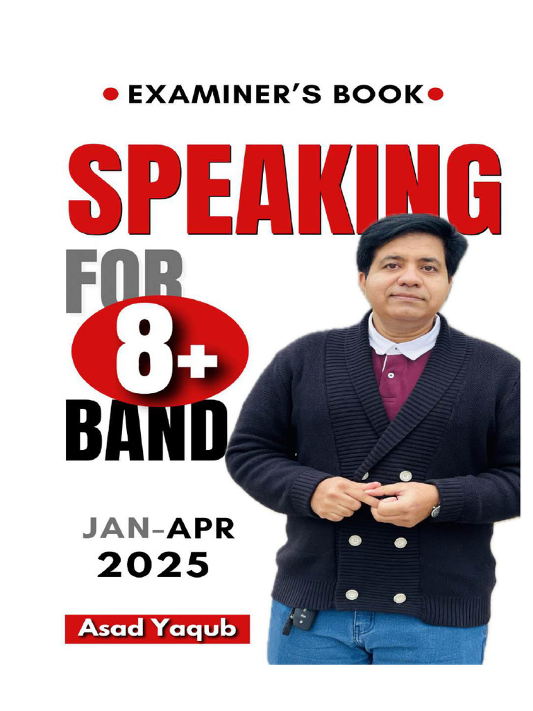 Speaking Examiner's Book Jan-Apr 2025 | PDF