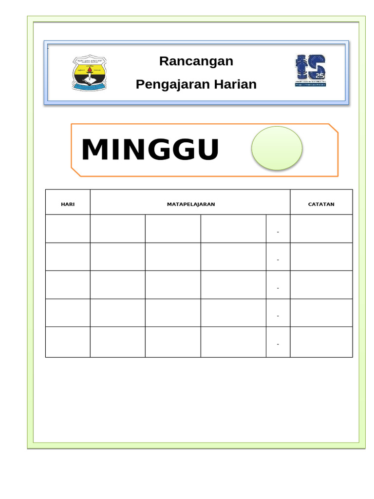 DIVIDER MINGGUAN RPH 2024 | PDF