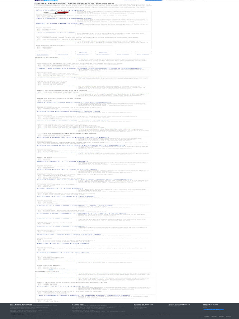 80 Heart Quizzes, Questions, Answers & Trivia - ProProfs | PDF | Heart | Vasodilation