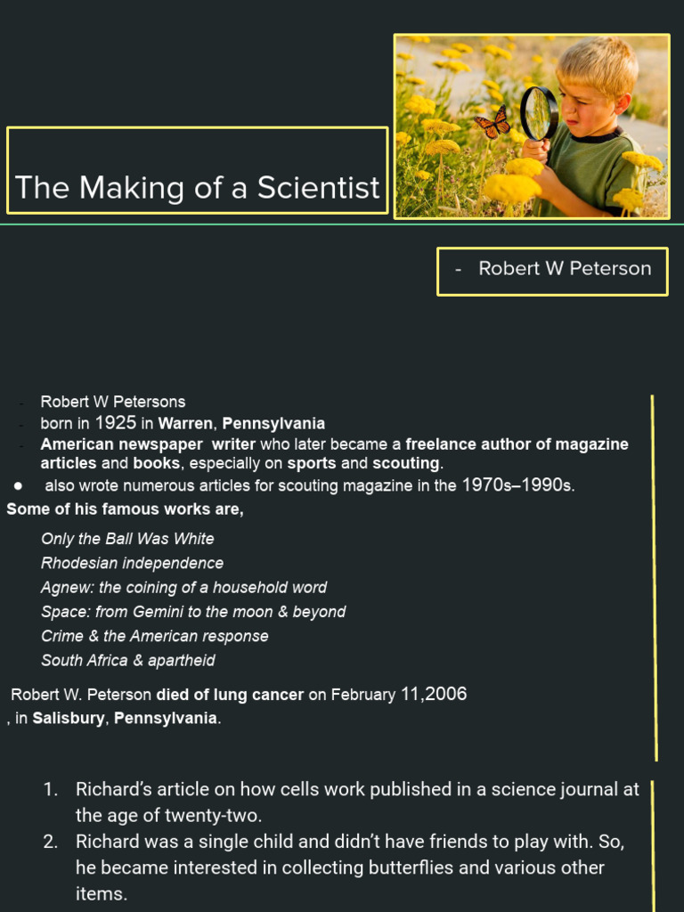 Richard Ebright: Journey to Science | PDF | Butterfly | Curiosity