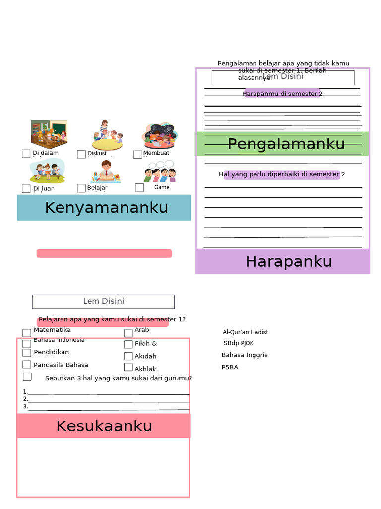 Refleksi Pembelajaran Semester 1 | PDF