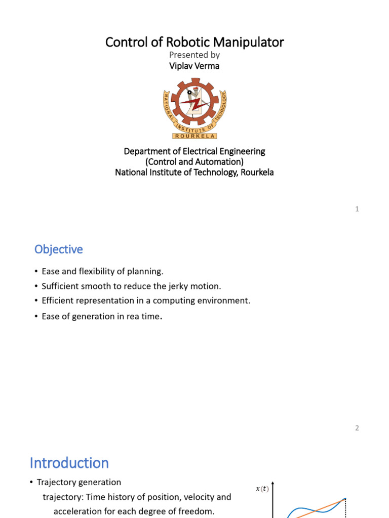 Control of Robotic Manipulator | PDF | Kinematics | Mechanics