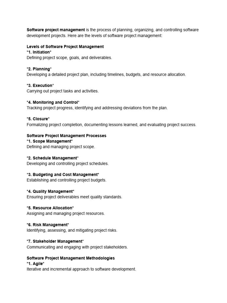 Software project management | PDF