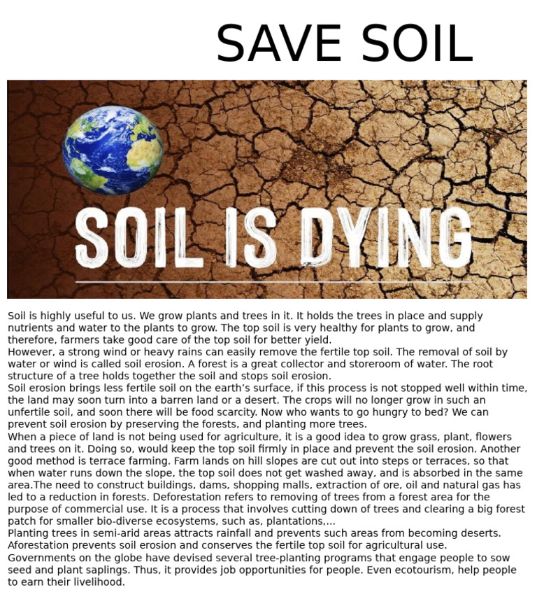 Save Soil | PDF