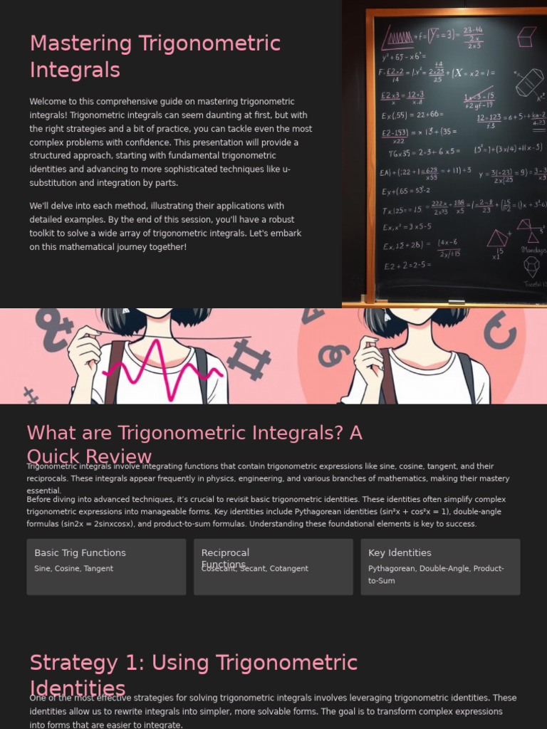 Master Trigonometric Integrals Guide | PDF | Trigonometric Functions ...