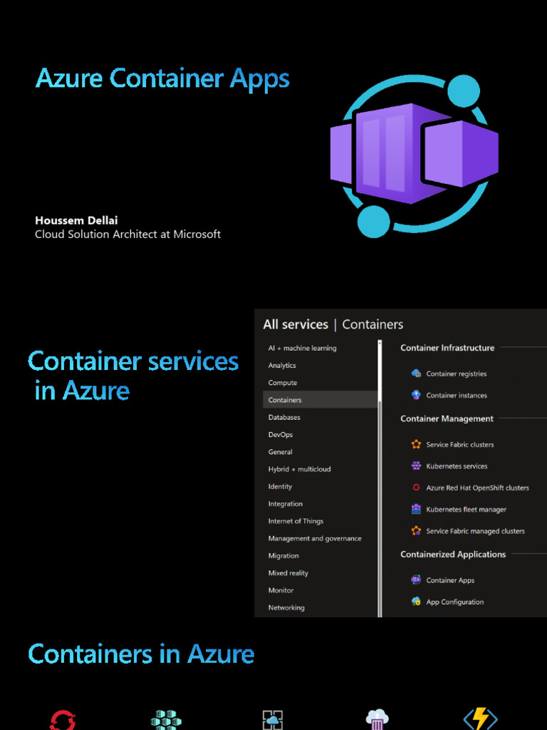 Introduction To Azure Container Apps Pdf Software Information Technology Management