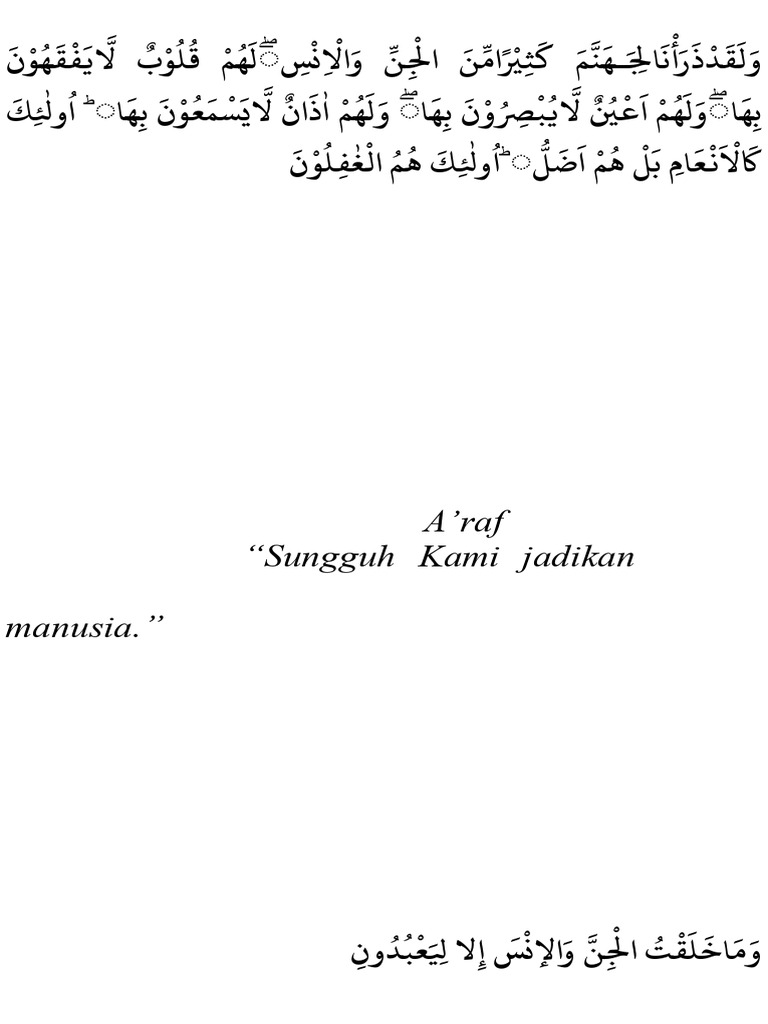 Potensi Akal Manusia dalam Al-Qur'an | PDF
