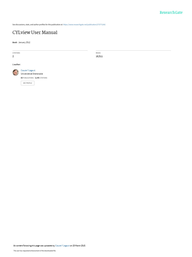 CYLview Manual Revc | PDF | Window (Computing) | Chemical Bond