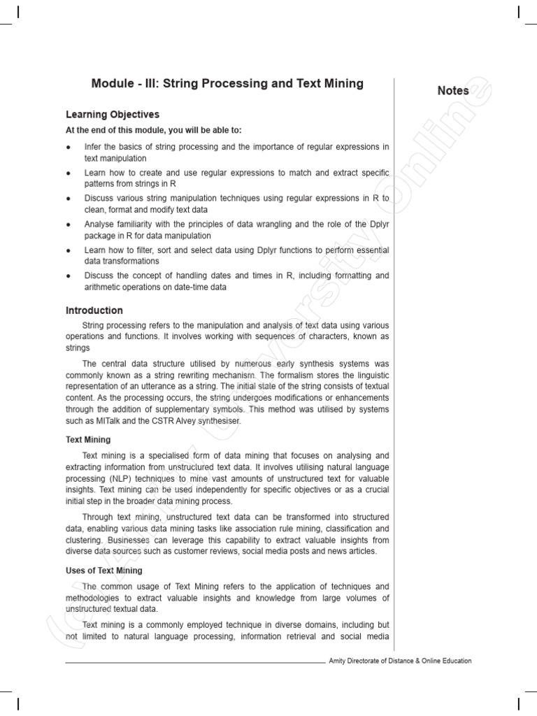 Mod 3 | PDF | Regular Expression | String (Computer Science)