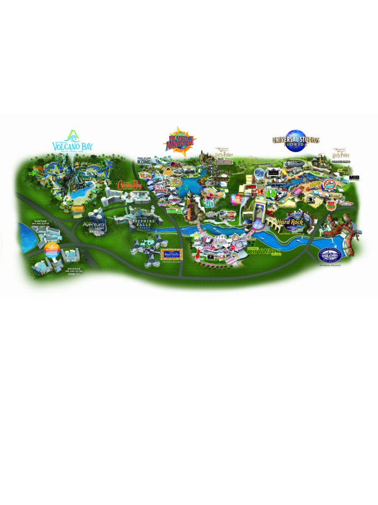 Universal Orlando Resort Property Map | PDF