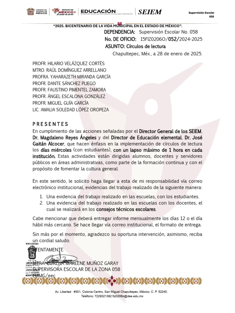 052 Circulos de Lectura | PDF