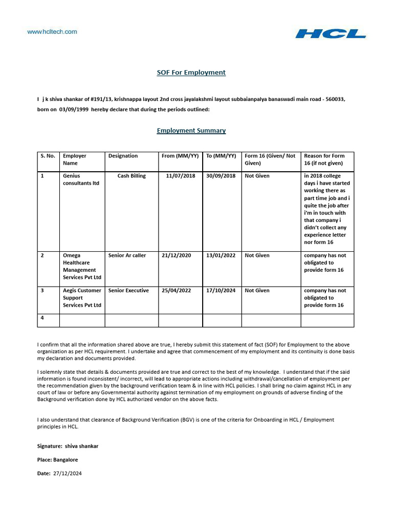 SOF (Form 16 Not Available) 2023 | PDF | Government | Justice