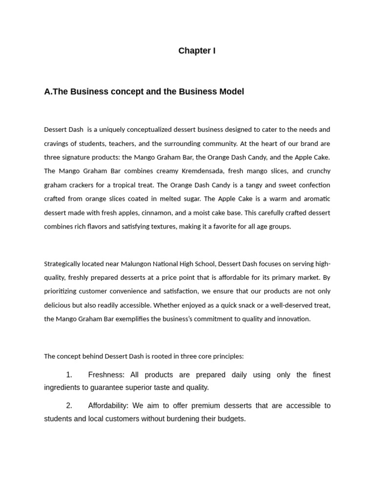 Dessert Dash: Quality Desserts for All | PDF | Mango | Marketing