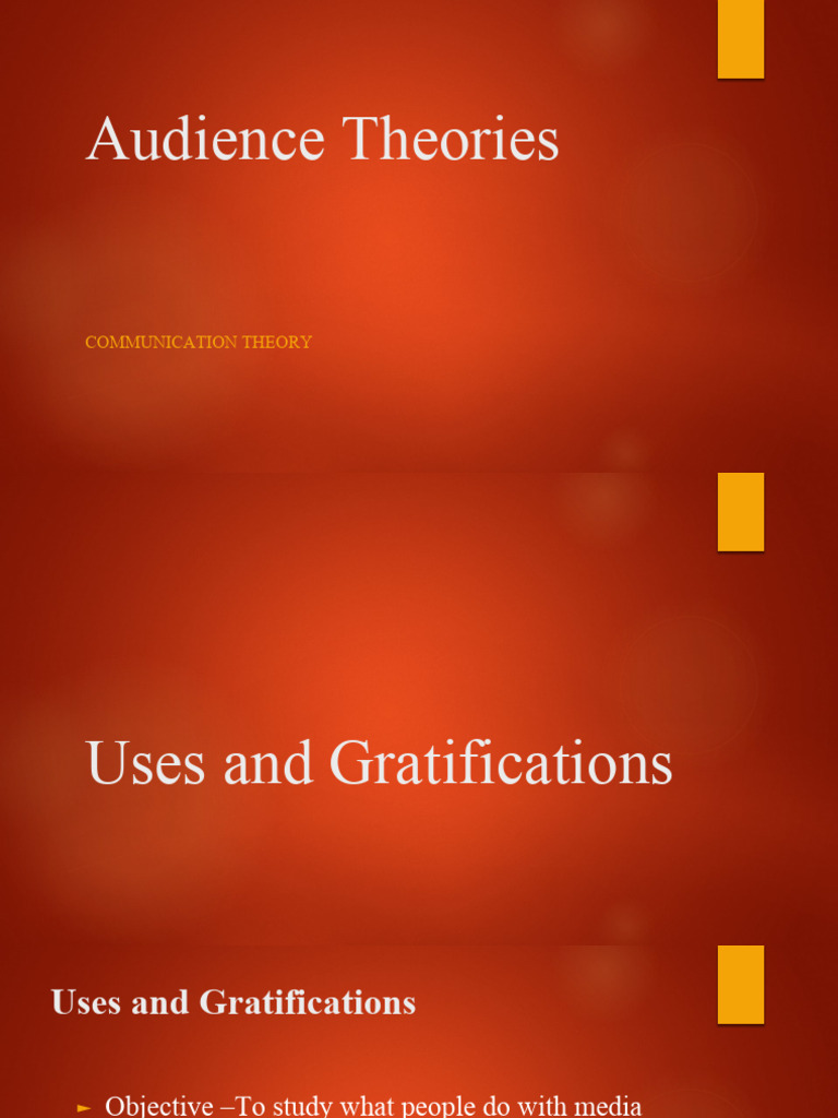 Audience Theories DVC | PDF | Psychology | Liberal Arts Education