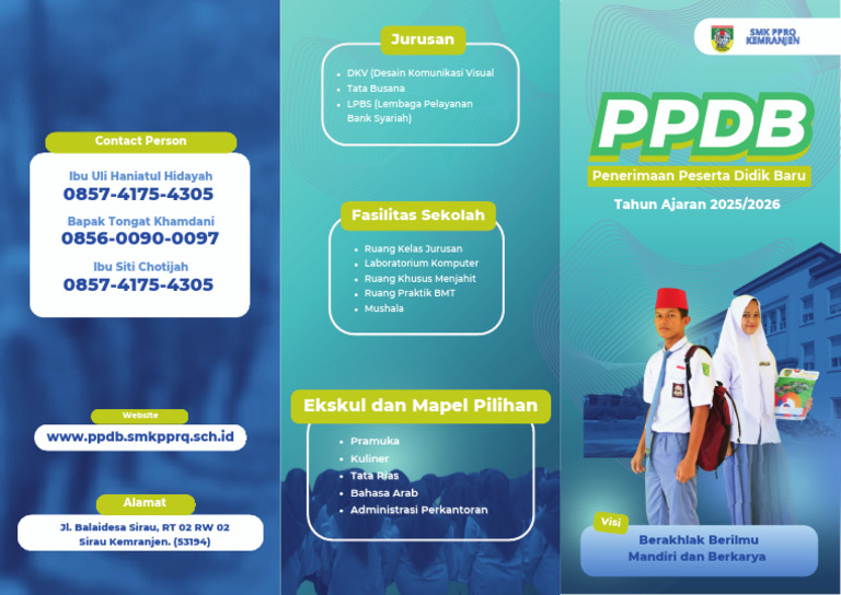 Brosur PPDB SMK PPRQ | PDF