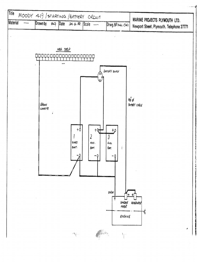 DRW Moody 419 - Starting Battery Circ | PDF