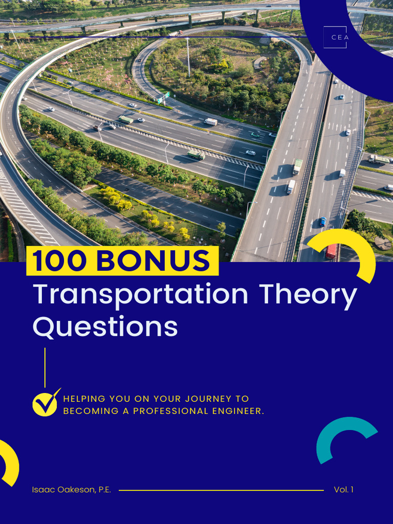 100 Bonus Transportation Theory Questions (V2 - Rev 0) | PDF | Traffic ...