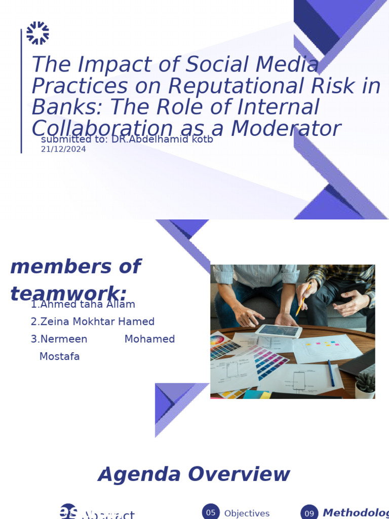 The Impact of Social Media Practices On Reputational Risk in Banks The ...