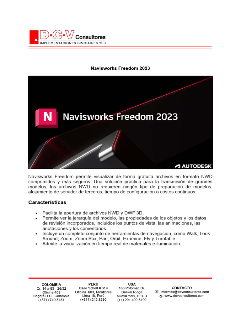 NavisWorks Freedom - Ruta de descarga | PDF