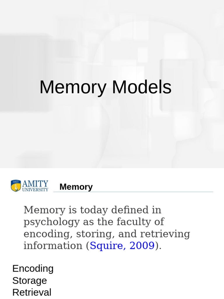 Mod 4, Memory | PDF | Memory | Recall (Memory)
