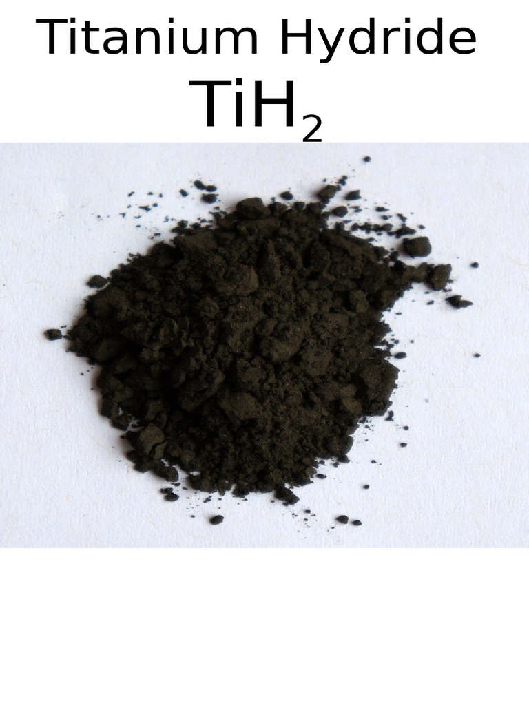 Titanium Hydride | PDF | Sets Of Chemical Elements | Atoms