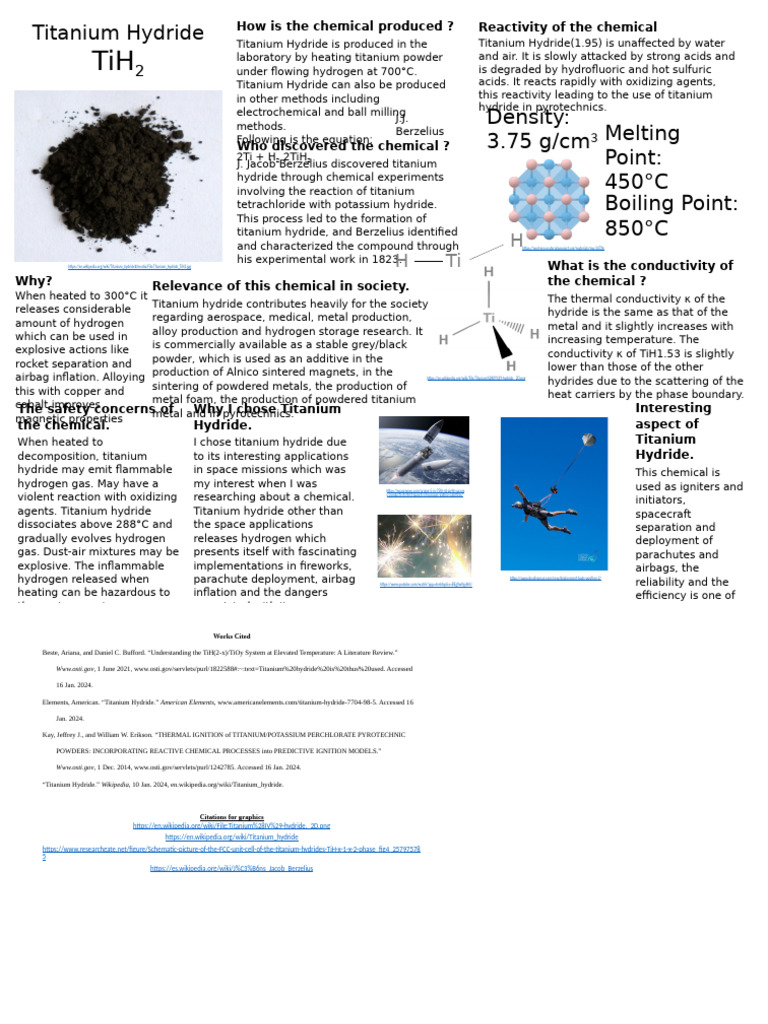 Titanium Hydride | PDF | Chemical Compounds | Sets Of Chemical Elements