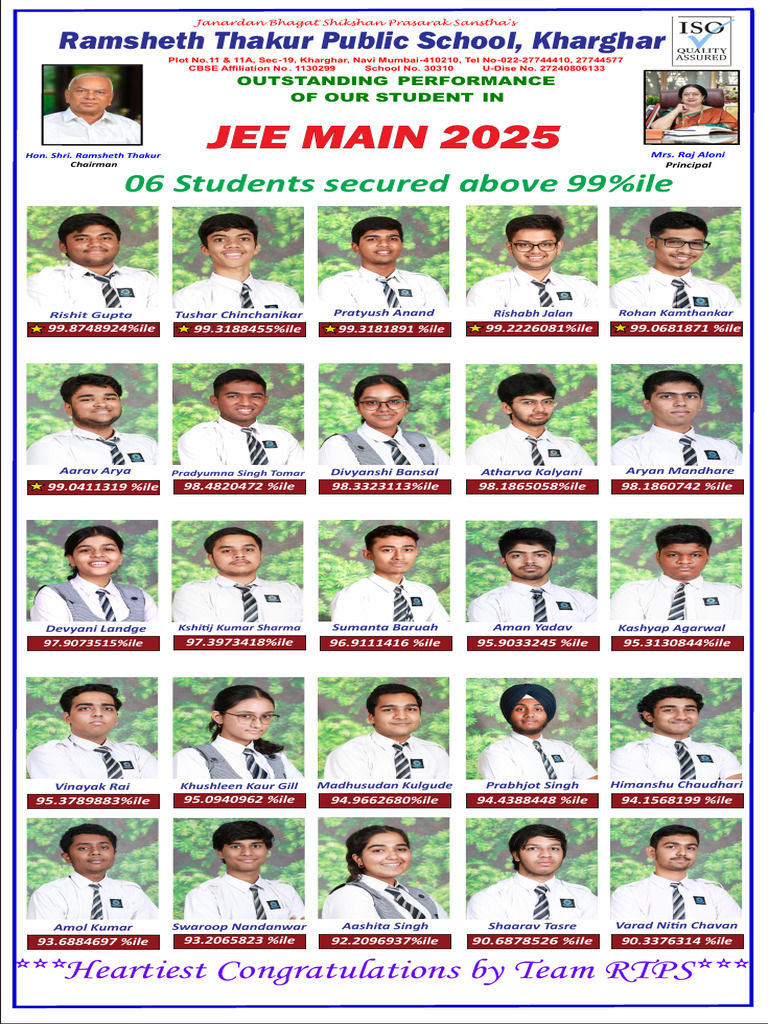 Jee Result Banner 2025 - 26 | PDF