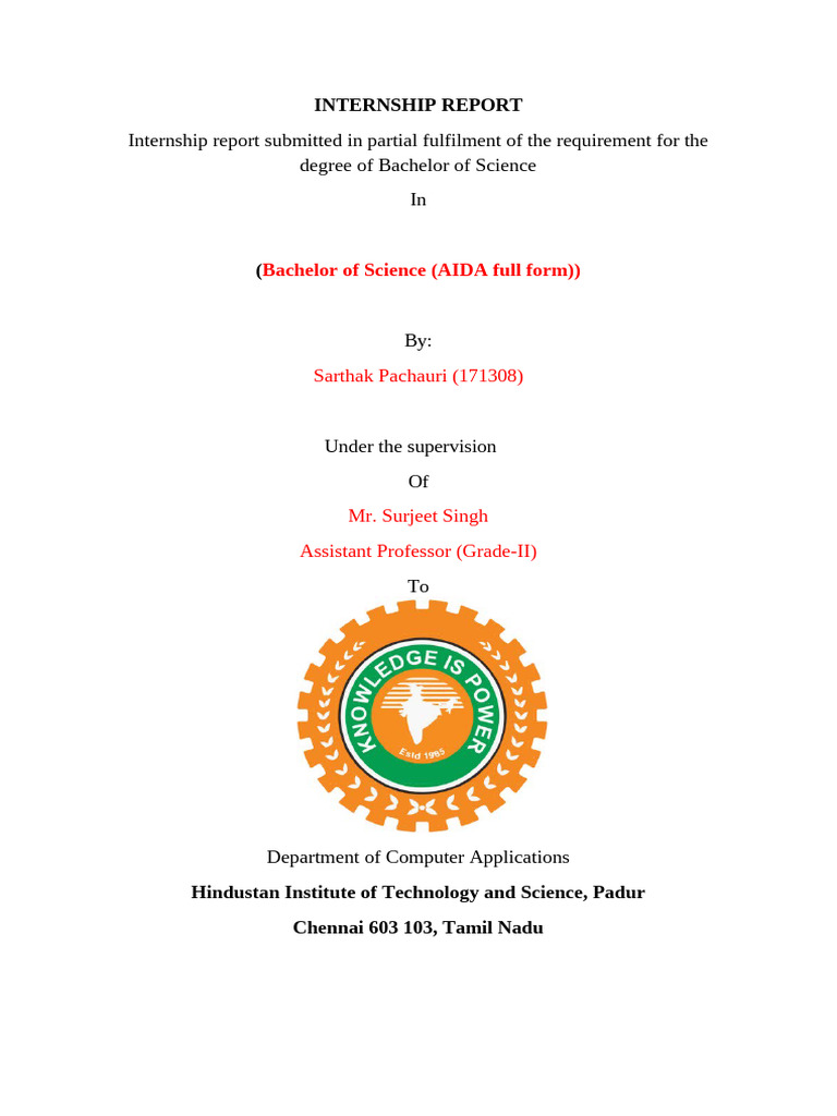 Internship Report Sample | PDF | Class (Computer Programming) | Method ...