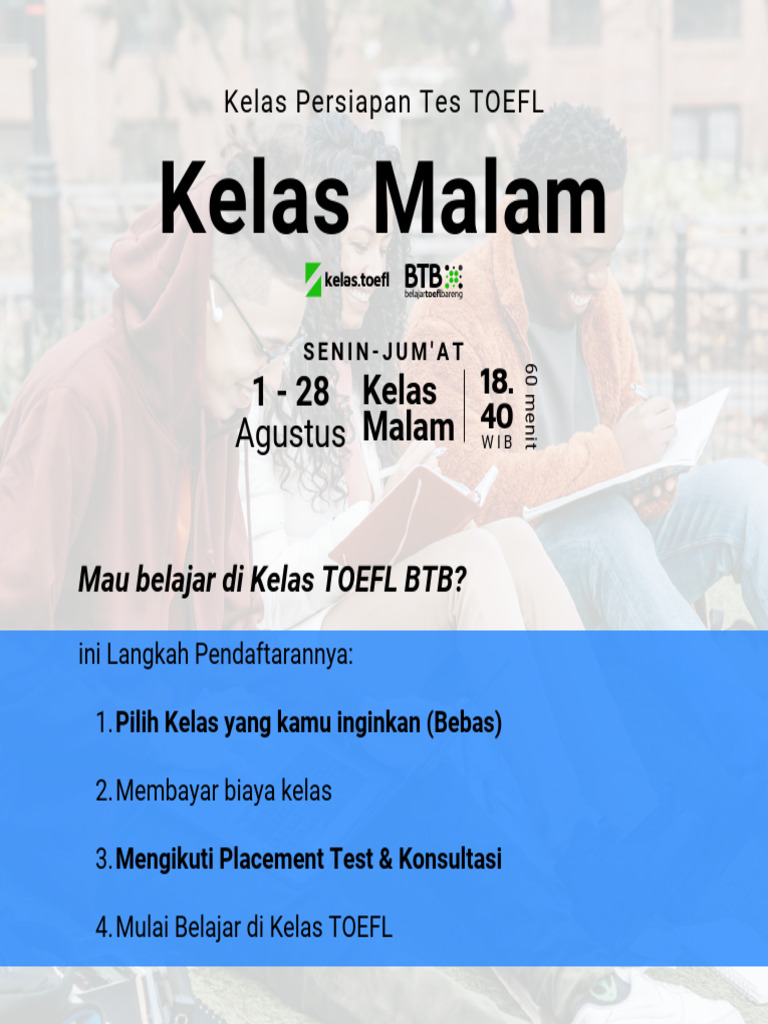 KELAS TOEFL Agustus | PDF