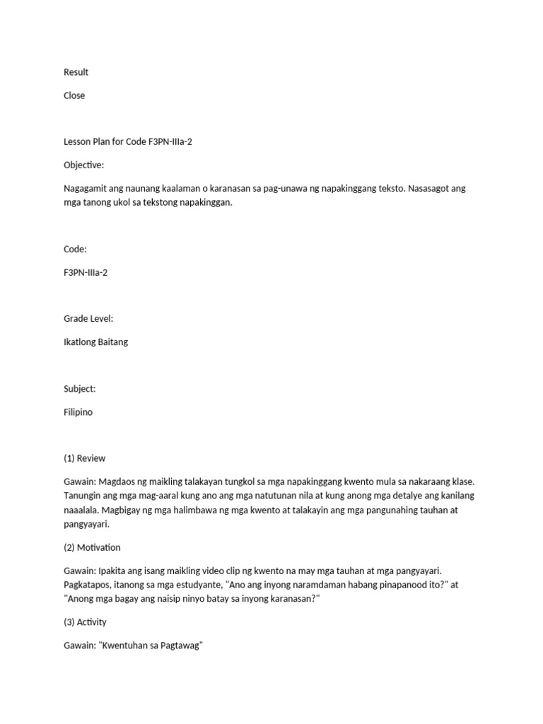 LP_Filipino-WPS Office | PDF