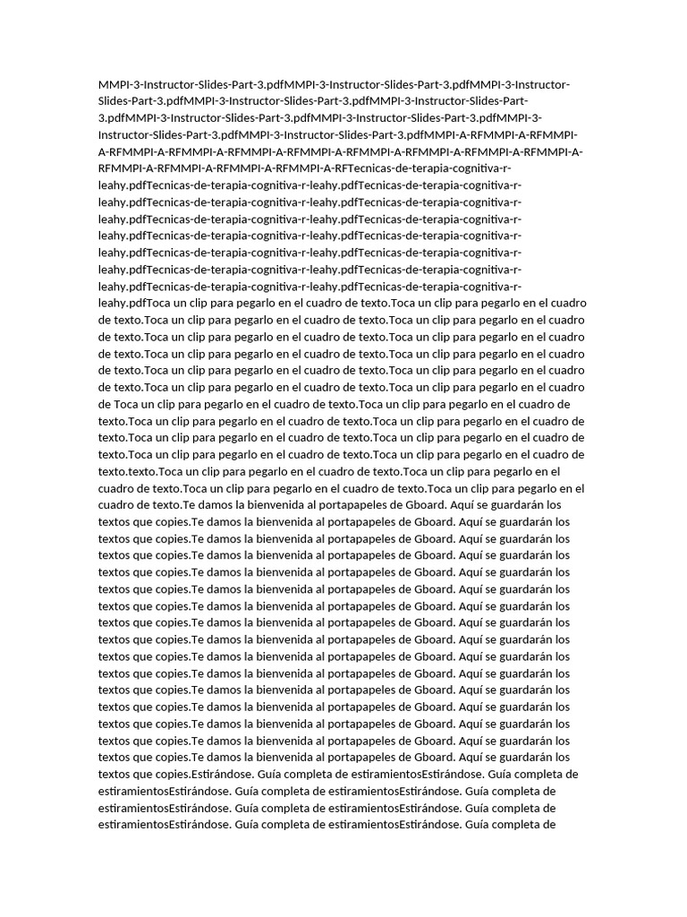 Documento | PDF | Comportamiento | Las emociones