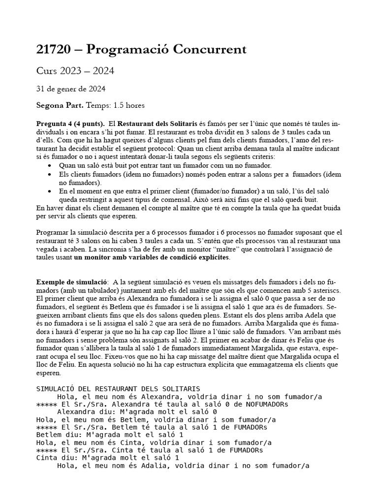 2024 Febrer - Problema Rest Solitaris | PDF