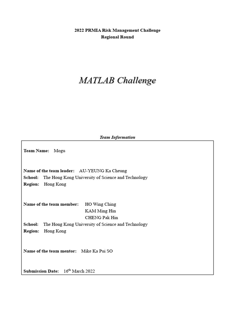 [Mogu] MATLAB Challenge | PDF | Photovoltaics | Photovoltaic System