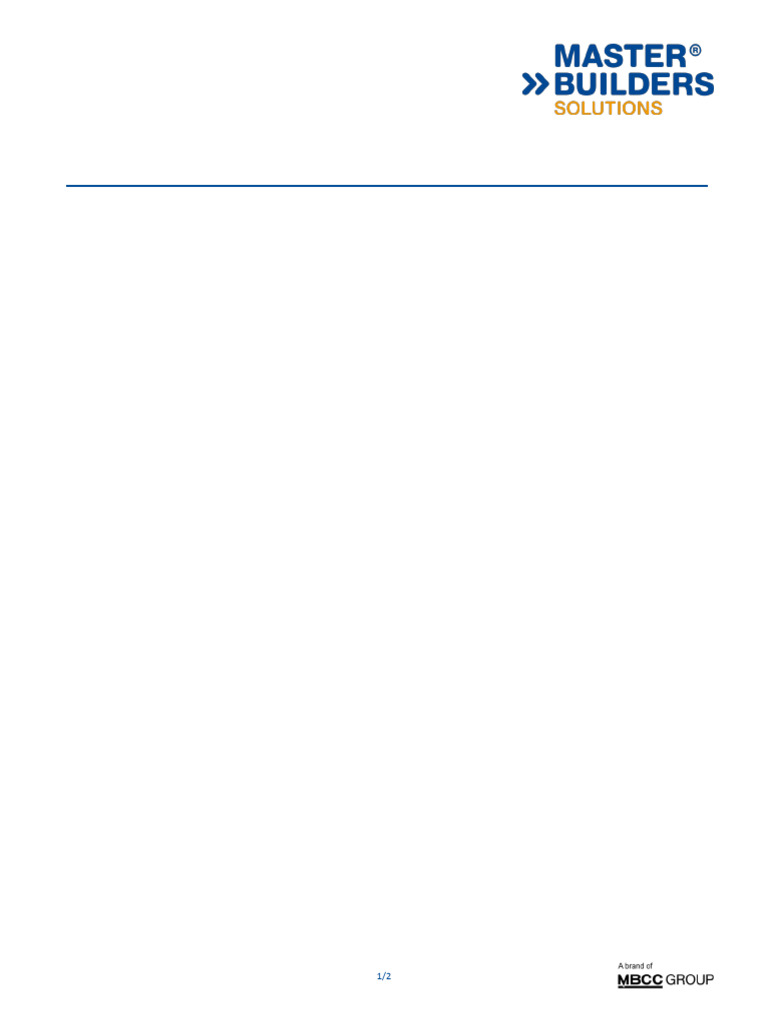 Masteremaco n 303_tds | PDF | Concrete | Materials