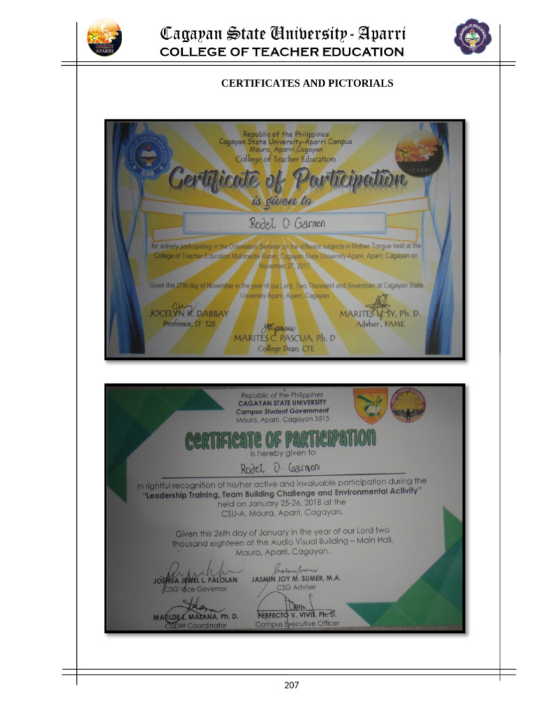 Grade 6 Pictorials and Events Summary | PDF