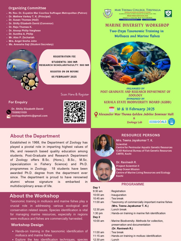 Marine Biodiversity Workshop 20250128 162213 0000 | PDF | Natural ...