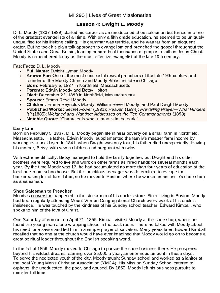 4. Dwight Moody | PDF